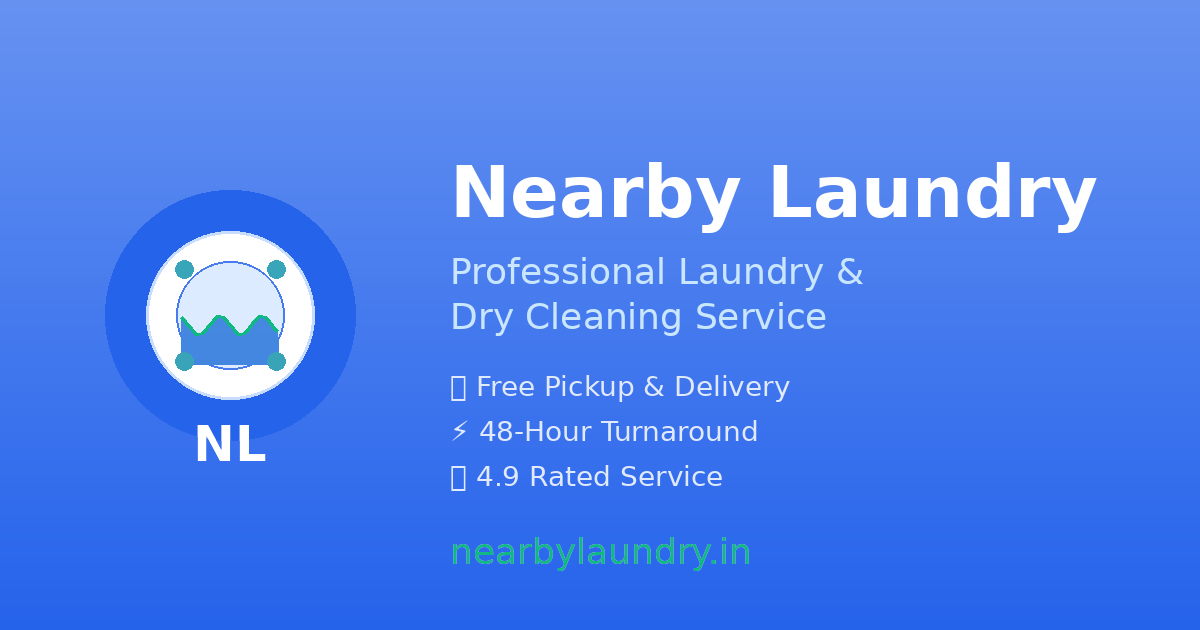 Nearby Laundry – Best Laundry & Dry Cleaning Service Near You in Gurugram